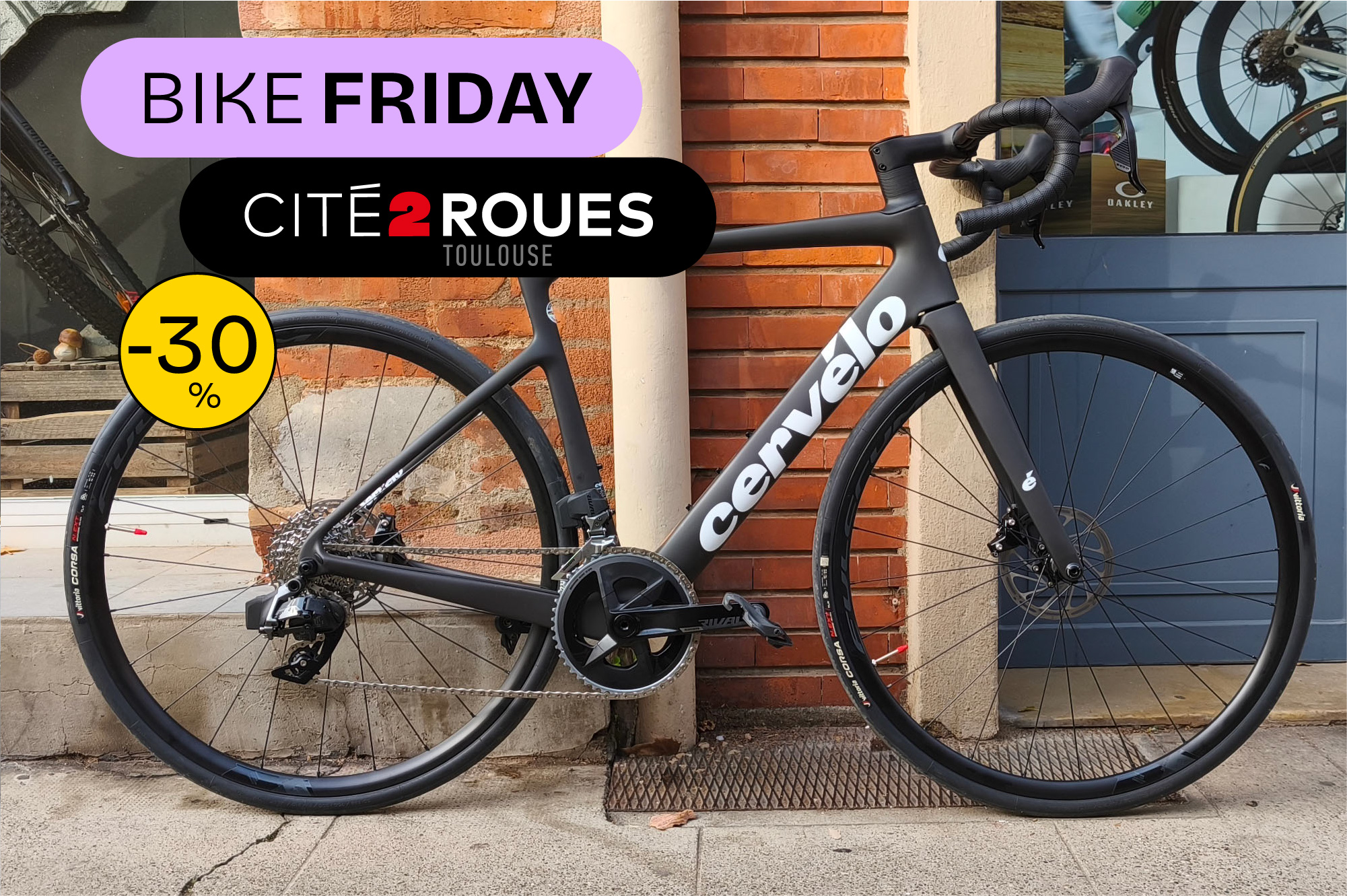 Bike Friday : le black friday Cité 2 Roues sur une sélection cervelo et moustache | Cité2Roues